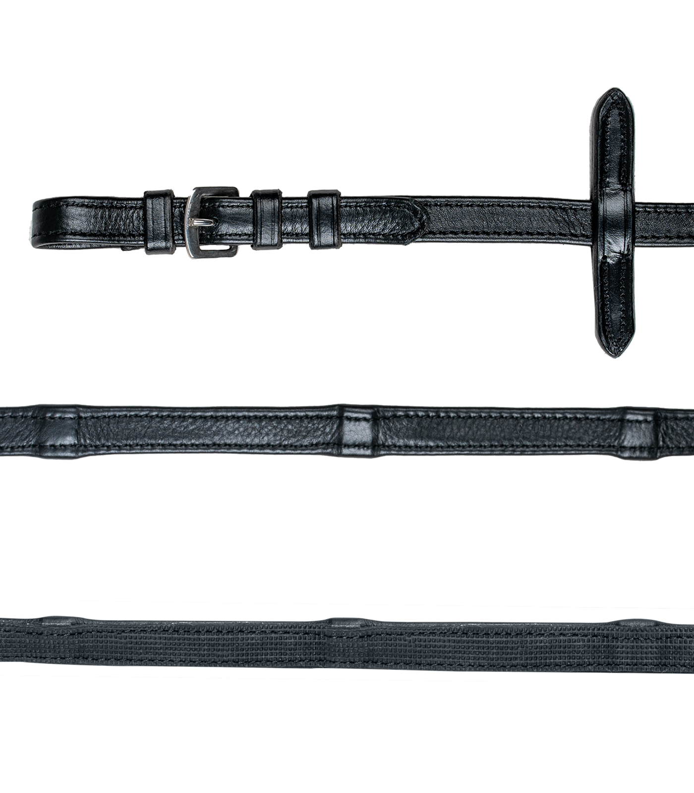 Waldhausen Rubber Leather Reins With Hand Stops – Equine Essentials