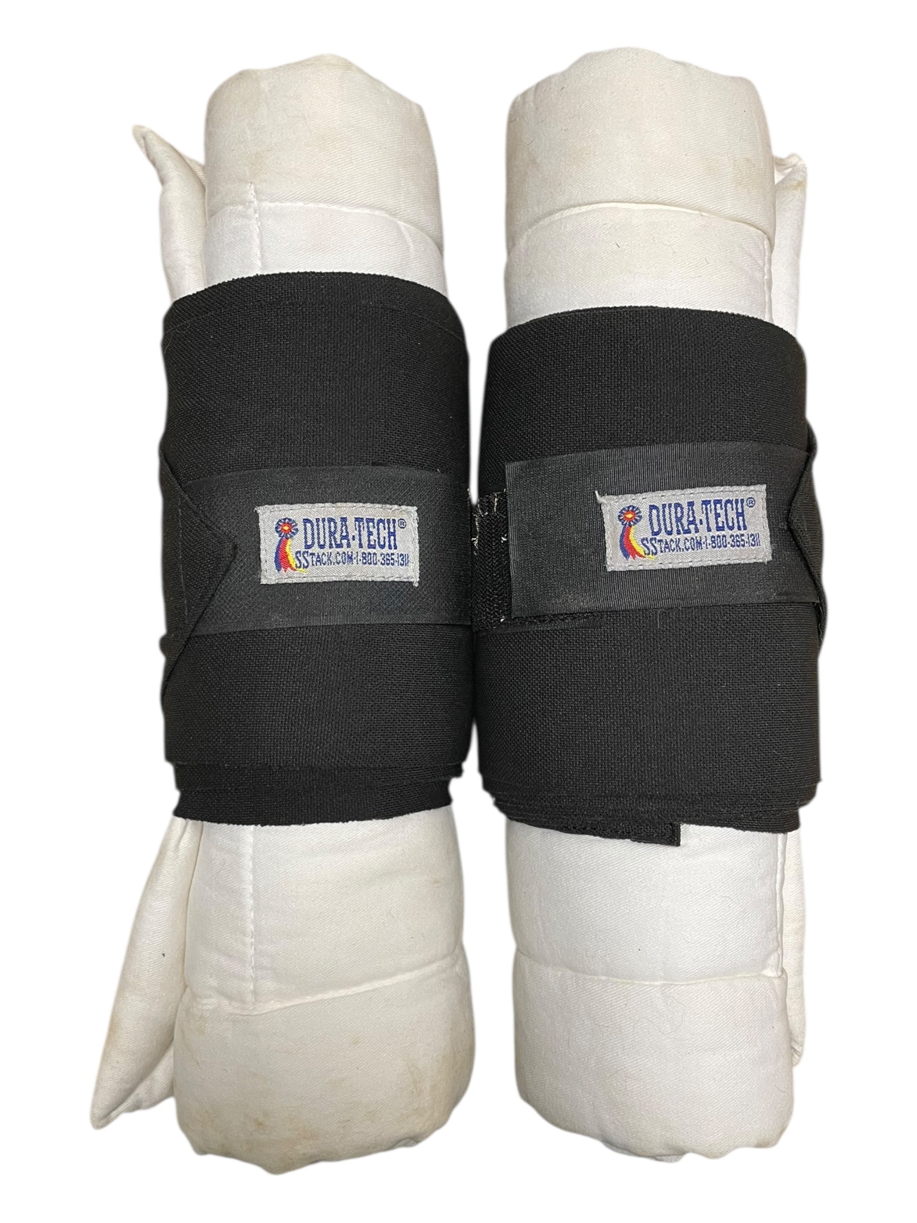 Dura-Tech Wraps/Standing Bandage Combo *Pair* - White/Black - Approx 1 ...