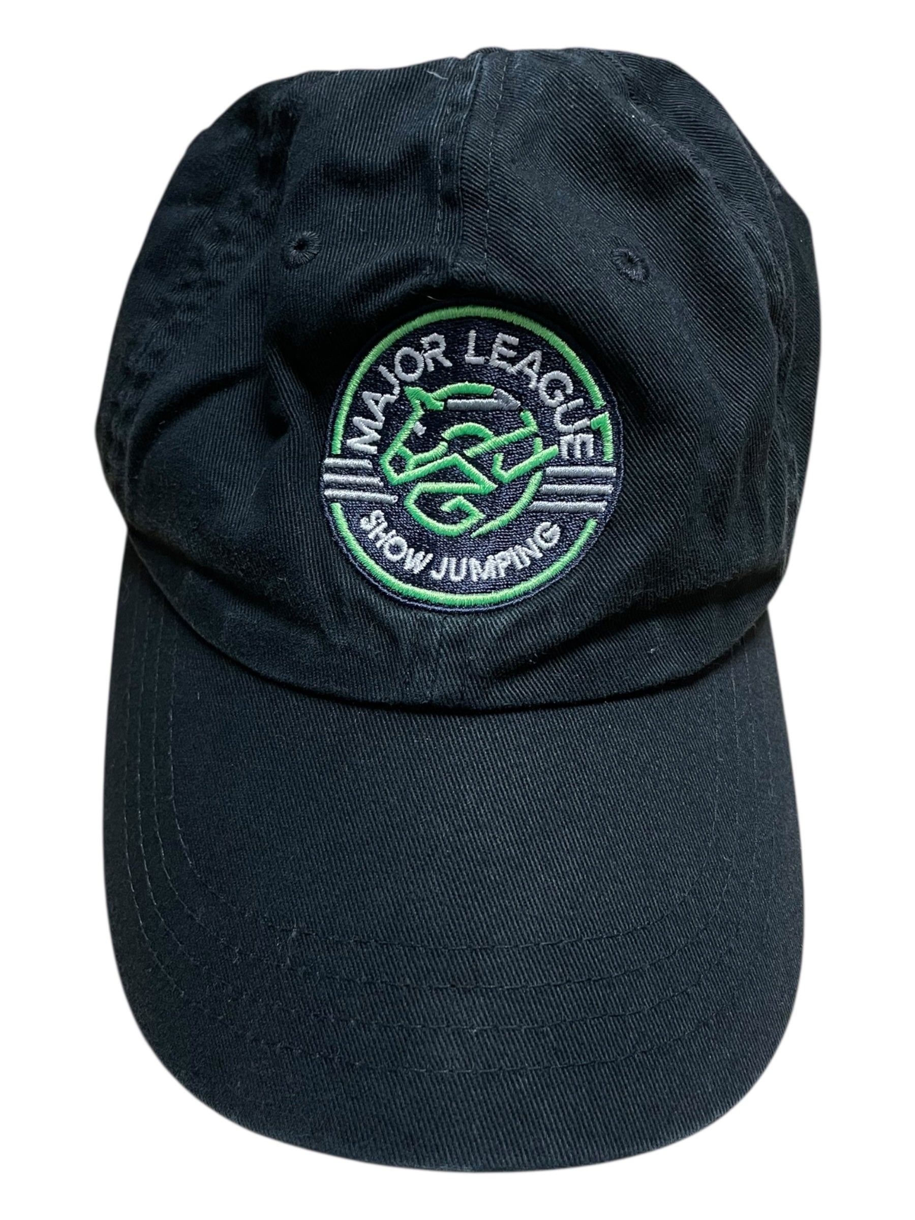 Major League Show Jumping Hat - Black/Green - One Size - USED – Equine ...